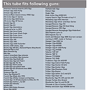 Patternmaster Code Black Duck 12 Gauge Hunting Shotgun Accessory Durable 17-4 Stainless Steel Choke Tube | Effective Range Up to 60 Yards | for Benelli/Beretta Mobile (5319)