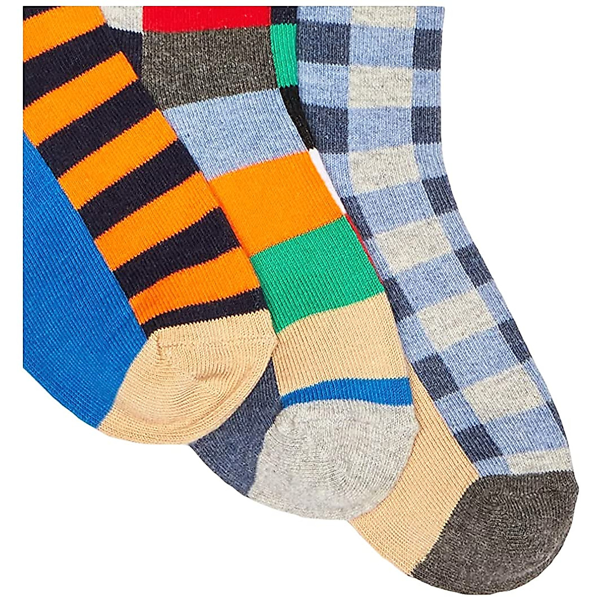 Jefferies Socks boys Fun Colorful Dress Crew 6 Pair Pack Socks, Multi, Medium US