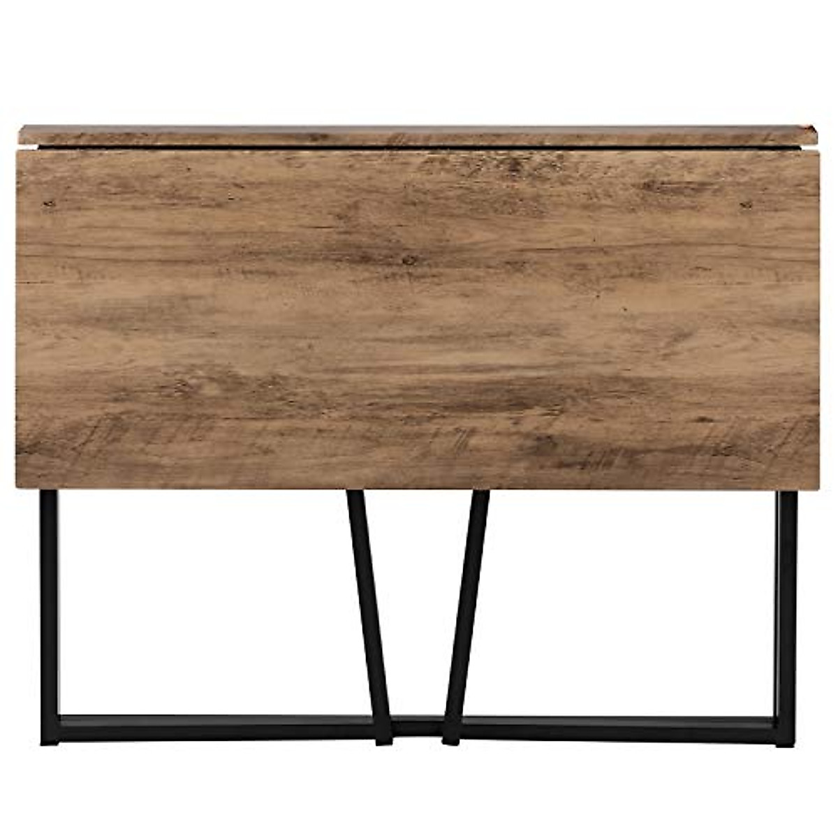 Flash Furniture Small Rustic Natural Home Office Folding Computer Desk - 36"