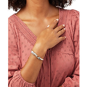 Lucky Brand Silver Elephant Cuff Bracelet, 2.38"