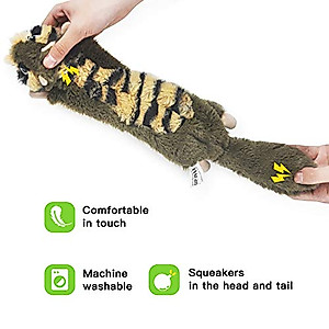 SHARLOVY Dog Squeaky Toys No Stuffing, 6 Pack Dog Toys Crinkle Dog Toys for Small Dogs Durable Dog Chew Toys Plush Cute Animals Natural Puppy Toys for Teething Pet Toys Squeak