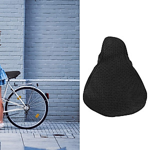 BESPORTBLE Exercise Bike Exercise Bike 3d Mesh Saddle Cover Bike Cover Comfortable Soft Sun Saddle Cushion Protector for Road Bikes Mountain Bike Cycling Black Saddle Pad Exercise Bikes Exercise Bikes