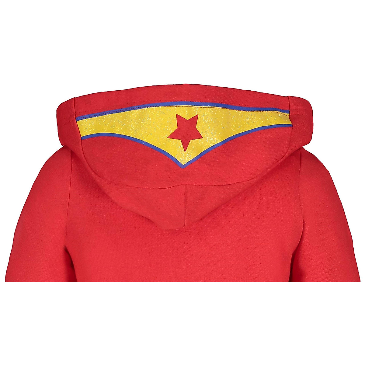 WARNER BROS Justice League Wonder Woman Little Girls Zip Up Costume Hoodie Red 7-8