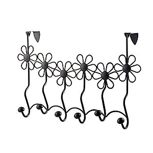 Over The Door Coat Rack Brown Elegant Design Coat Hooks, Coat Hook Rack or Towel Rack- Robe Rack - hat Rack