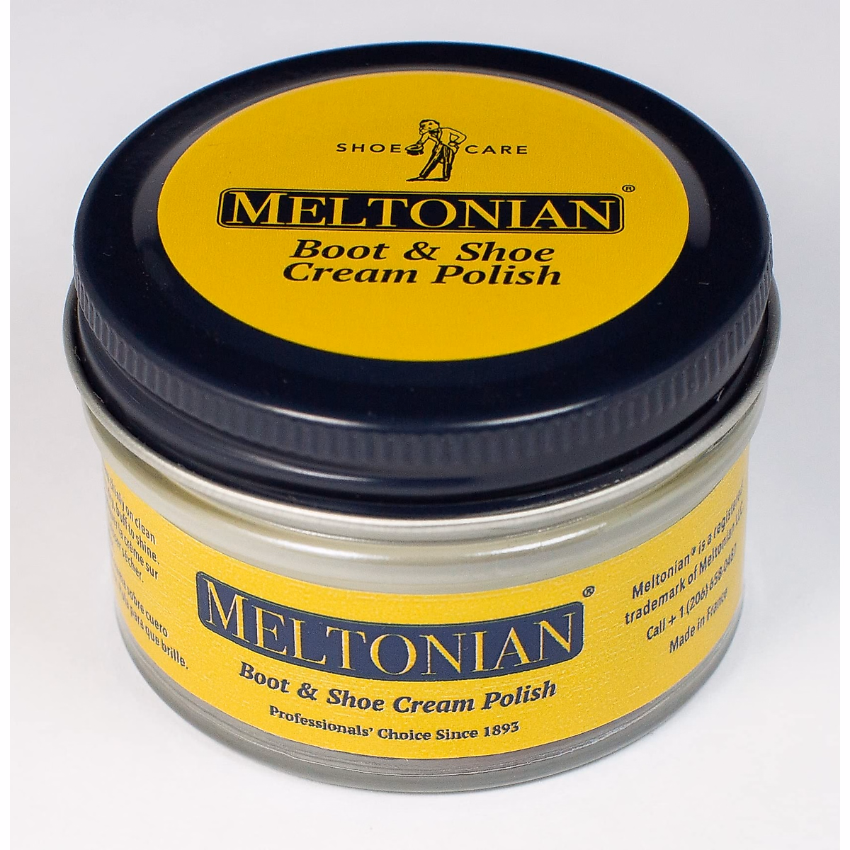 Meltonian Cream Shoe Polish - French Crafted Natural Wax & Oil Blend - Shoe Polish Brown & Black Shoe Polish for Leather - Nourishing, Restores & Protects, 60+ Unique Colors, Neutral