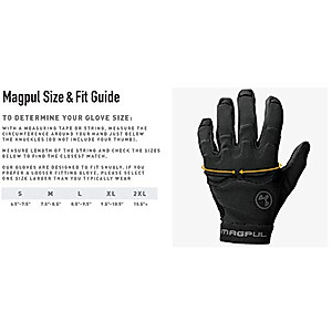 Magpul Technical Glove 2.0 Lightweight Work Gloves, Black, Medium