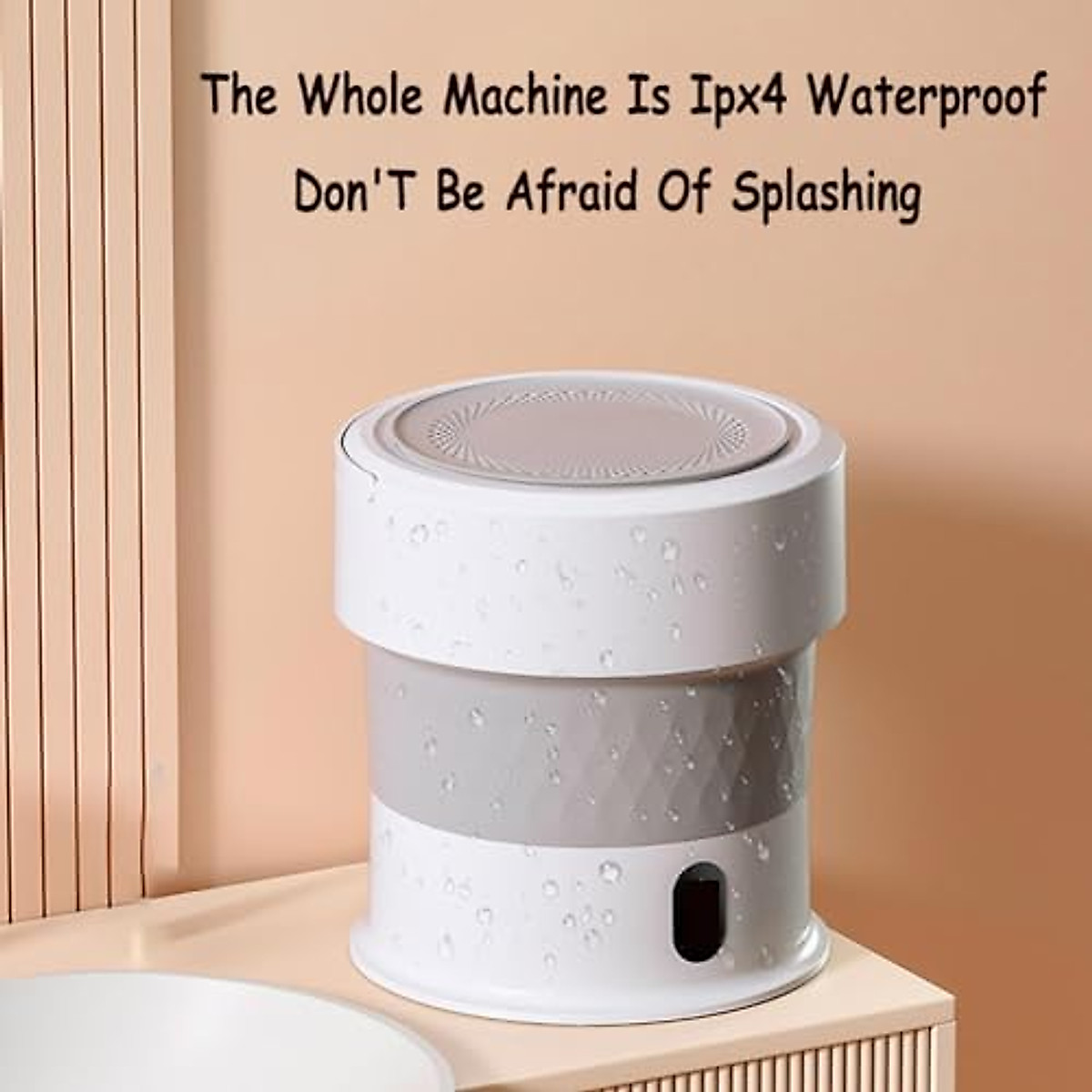 RUVSUN Mini Washer and Dryer, Washer Machine, Small Washing Machine, Small Washing Machine Fully Automatic Wash-Off Dual-Purpose Mini Washing Machine, Suitable for Bathrooms