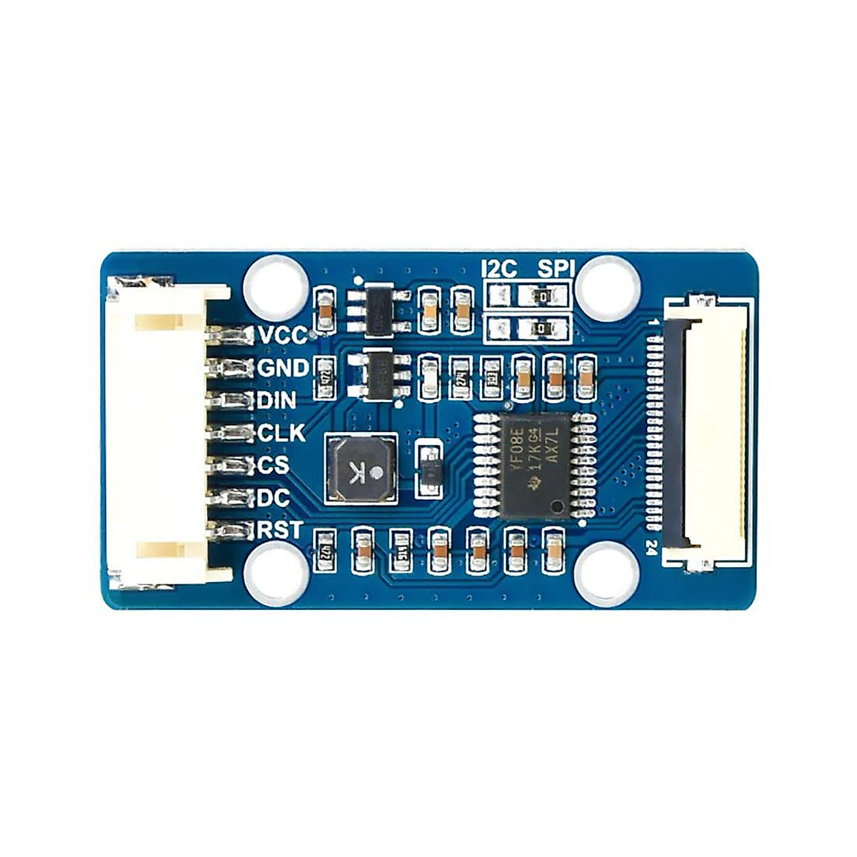 Coolwell 1.51inch Transparent OLED Compatible Raspberry Pi/Ardui/TM32, Display Light Blue Color, 128×64, SPI/I2C Interfaces