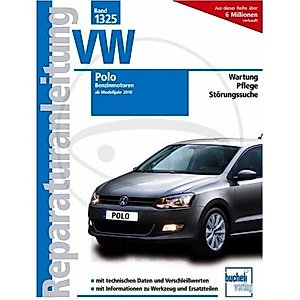 VW Polo ab Modelljahr 2011. Benzinmotoren: 1.2 Liter 44/51 kW, 3 Zyl. 12V MPI; 1.2 Liter 77 kW, 4 Zyl., 16 VV TSI; 1.4 Liter, 63 kW, 4 Zyl., 16 V MPI