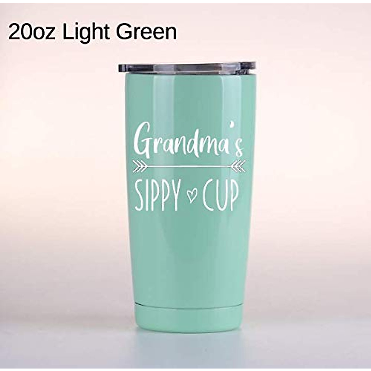 Grandma's Sippy Cup 20oz Stainless Steel Insulated Tumbler Gifts for Grandma Best Grandma Mimi Nana Gifts Grandmas Sippy Cup Grandma Tumbler First Time Grandma Gifts Grandma Shower Gifts Best Grammy