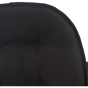 Klear Vu Omega Non-Slip Universal Chair Cushions for Dining Room, Kitchen and Office Use, U-Shaped Skid-Proof Seat Pad, 15x16 Inches 2 Pack Solid Midnight Black 2 Count