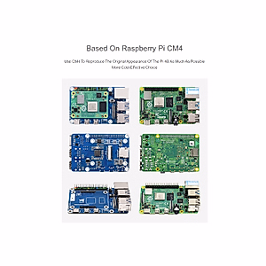 waveshare Compute Module 4 to Raspberry Pi 4B Adapter,Based on Compute Module 4 to Reproduce The Original Appearance of Pi 4 B,Alternative Solution for Raspberry Pi 4B
