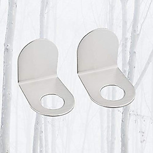 Cabilock 2 pcs Shampoo Holder Wall Mounted Stainless Steel Hand Shelf Shower Caddy Hanger for Bathroom Kitchen