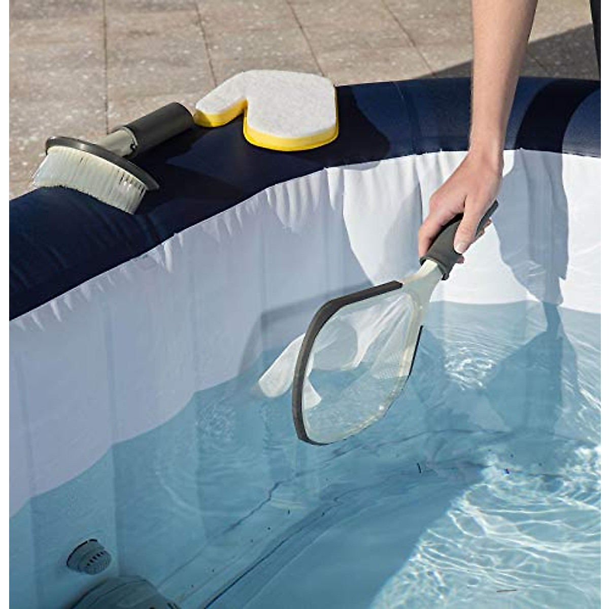 Bestway SaluSpa Hot Tub Spa All-in-One 3-Piece Cleaning Tool Accessory Set