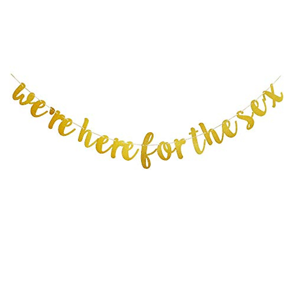 We're Here for The Sex Banner, Gender Reveal Party Supplies, Baby Shower Party Decorations