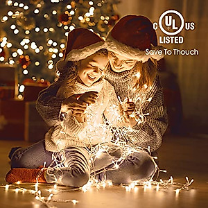 GYLEFY Christmas Lights Outdoor, Icicle Lights 98.4FT Curtain Lights 1200LED Connectable String Lights Waterproof Fairy Lights with Plug for Xmas Wedding Party Garden Indoor Decor - Warm White