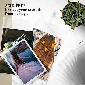 Golden State Art, Pack of 100 11 1/4 x 14 1/8 Clear Bags for 11x14 Mat Matting