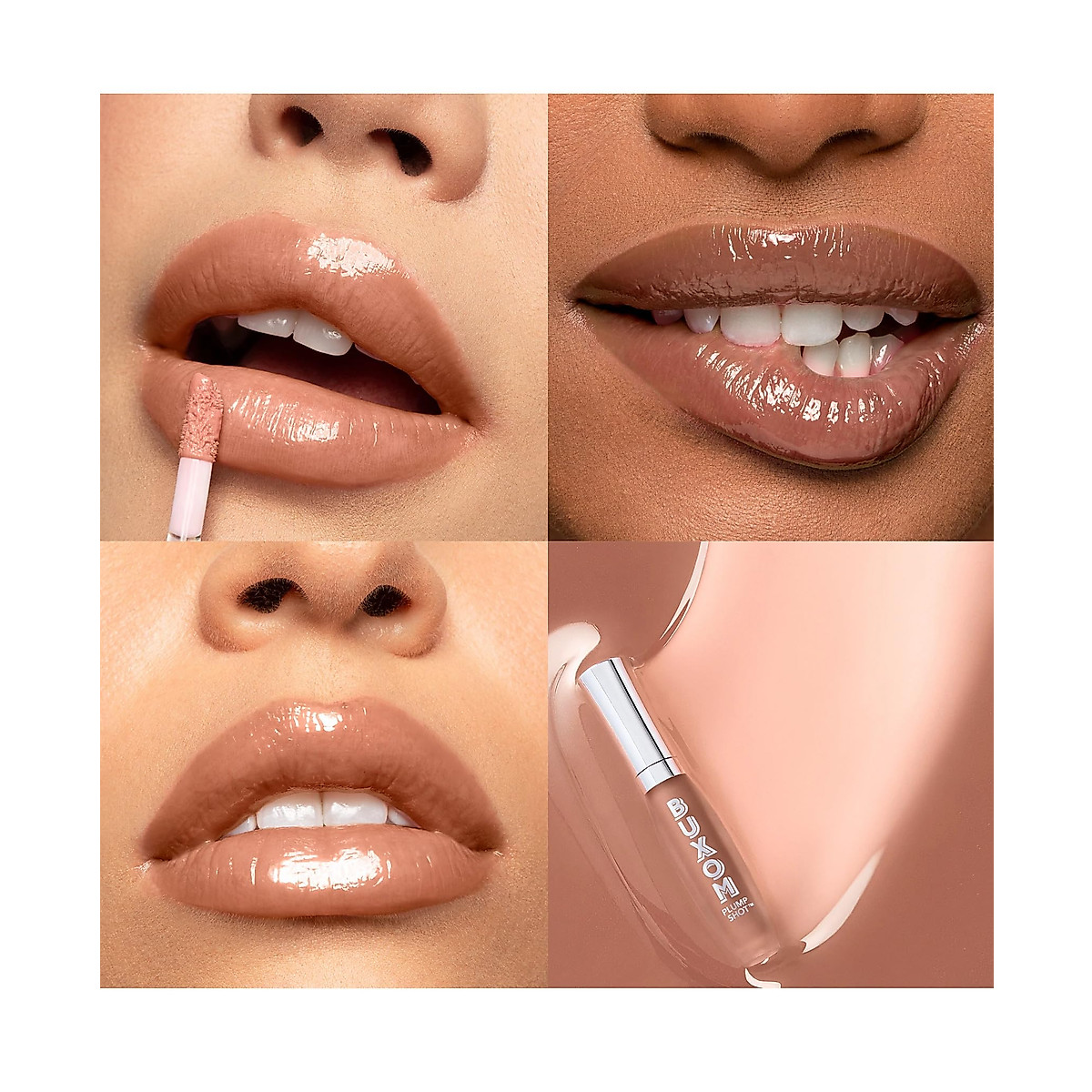 Buxom Full-On Plumping Lip Polish, Tinted Lip Plumper Gloss, Plumping Formula with Peptides & Vitamin E, Moisturizing Lip Plumping Gloss, Reds, Mauves & Reds