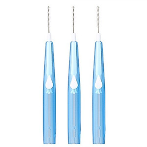 Interdental Slim Brush Anself 60Pcs Dental Floss Picks Refill Inter-Dental Brush Teeth Stick Toothpick Flosser for Oral Deep Clean Health Care