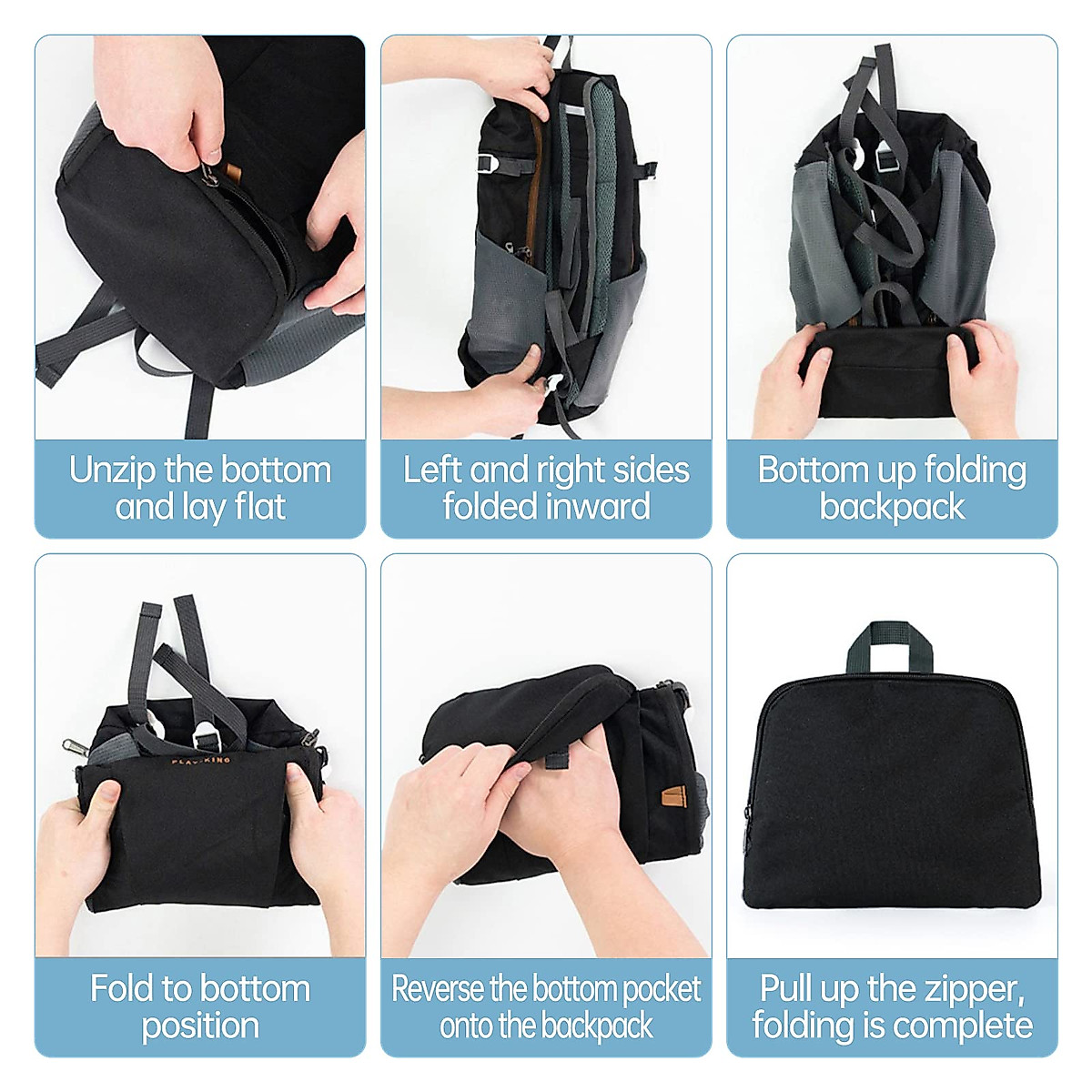 DAILY&DIARY 35L Camping Hiking Backpack for Women Men, Water Resistant Packable Backpack, Lightweight Daypack for Travel