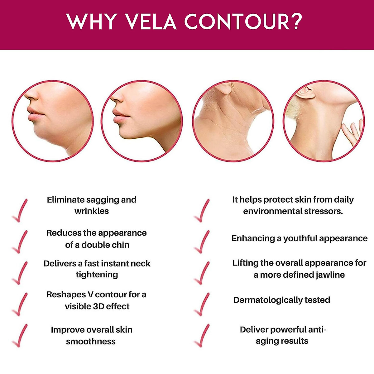 Neck, Chin & Jawline Sculpting V Line Chin Facial Mask and - Face Sagging Skin Garment Strap Bandage. Anacis