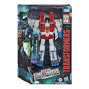 Transformers Toys Generations War for Cybertron: Earthrise Voyager WFC-E9 Starscream Action Figure - Kids Ages 8 and Up, 7-inch