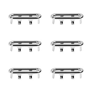 6pcs Round Basin Overflow Trim Sink Hole Cap Drain Cap Cover Insert in Hole Simple Installation for Bathtub Kitchen Sink Sink Hole Replacement Drain Cap Bathtub Hole Kitchen Sink Accessory Plastic