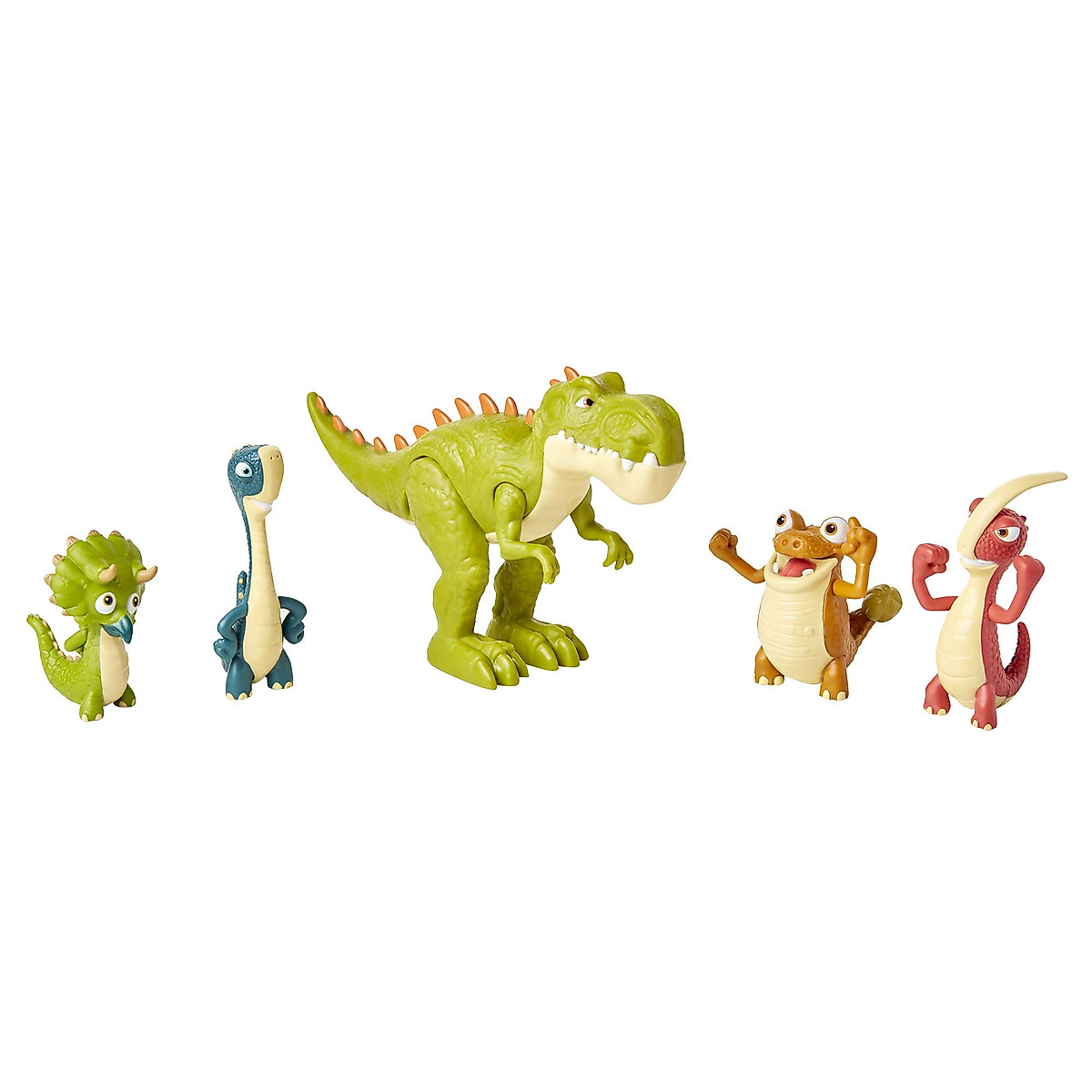 Gigantosaurus Figures Giganto & Friends Toy Action Figures, Includes: Giganto, Mazu, Bill, Tiny & Rocky – Articulated Characters Range from 2.5-5.5" Tall