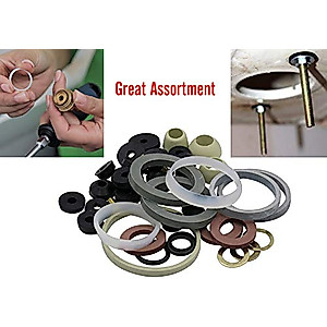 Azi 45pc Complete Home Washer Plumbing Repair Kit Assortment DIY and Professional Repairs – Plumbing Emergencies, Worn Out Washer Replacements