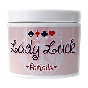 Lucky 13 Barber Supplies Lady Luck Women's Hair Pomade | Water-Based | High Hold | High Shine | Mango Hibiscus Scent, 4oz