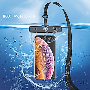 Tekcoo Waterproof Phone Case 2-Pack IPX8 Clear Pouch Dry Bag for Samsung Galaxy S24 Ultra Plus Note 20 S23 S22 S21 FE A14 A03S A15 A23 iPhone 15 14 13 12 Pro Max XR SE Moto G Stylus Power Edge 5G UW