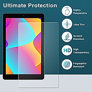 [2-Pack] DMLuna Screen Protector for TCL Tab 8 LE 8" Tablet (Model: 9137W) 2023 Release, (Not Fit TCL Tab 8 Model: 9038S), HD Tempered Glass Anti-Fingerprints Bubble-Free Easy Installation 9H Hardness