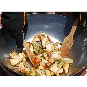 King Kooker SS22WKR 22″ Stainless Steel Wok with Ring