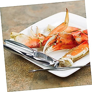 DOITOOL 1 Set Crab Eating Tool Oyster Crackers Stainless Steel Bottle Opener Stainless Steel Scissors Crab Leg Seafood Forks Picks Crab Legs Opener Stainless Steel Tools Crab Scoop Crusher