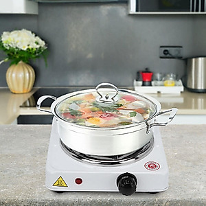 1000W Electric Stove Burners General Mini Portable Heater Heating Plate Household Cooking Appliances Countertop Burners(US Plug)