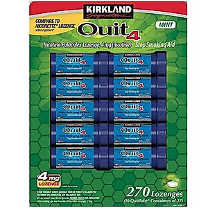Kirkland Signature Quit Lozenges 4mg, 270 Pieces