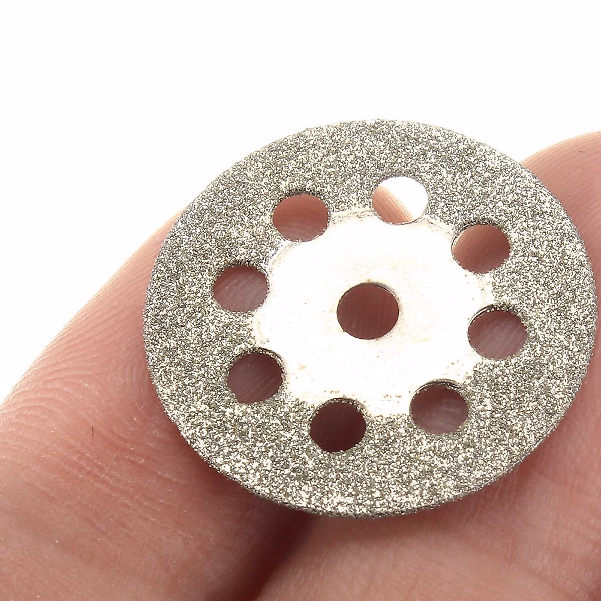 YEEZUGO 10 pcs Diamond Cutting Wheel Cut Off Discs Coated Rotary Tools W/Mandrel 22mm for Dremel