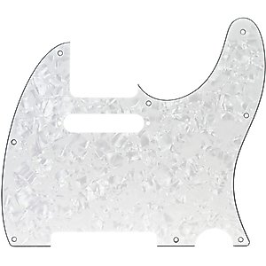 Fender Standard Telecaster Pick Guard (8-Hole) 4-Ply - White Pearl