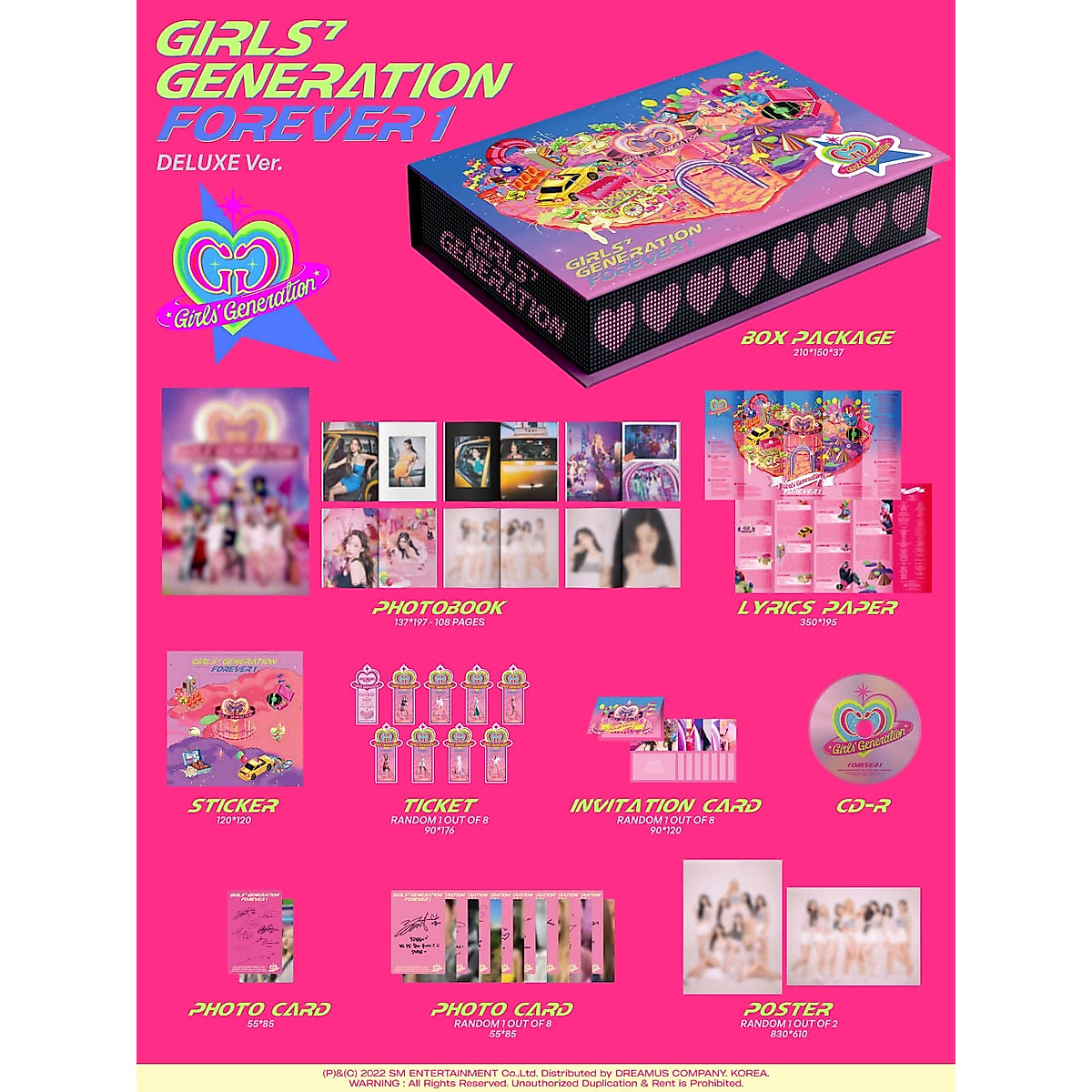 SNSD Girls' Generation - Vol.7 Forever 1 [Deluxe ver.] CD