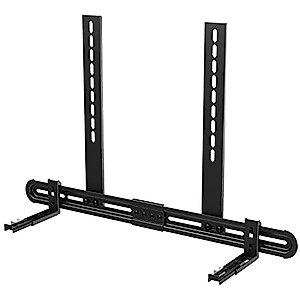 USX MOUNT Universal Soundbar Mount Sound Bar Mounting Bracket to TV, Soundbar Wall Mount Fits 3 Options with Hole/Without Hole Installation, Extendable 3.4-6.06" No-Slip Base Holder, Max VESA 600x400