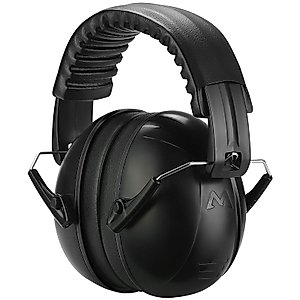 ProCase Noise Cancelling Earmuffs, SNR 34 dB Ear Protection, Adjustable Sound Proof Headphones for Adults Kids, Noise Cancelling Headphones for Autism, Effective Hearing Protection -Black