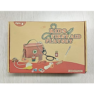 EFO SHM Doctor Kit for Kids, 34 Pcs Kids Doctor Playset kit for Toddlers 3-5 with Medical Storage Bag & Real Stethoscope, for Boys and Girls Fun Role Playing Game, Doctor Play for Kids Toddlers