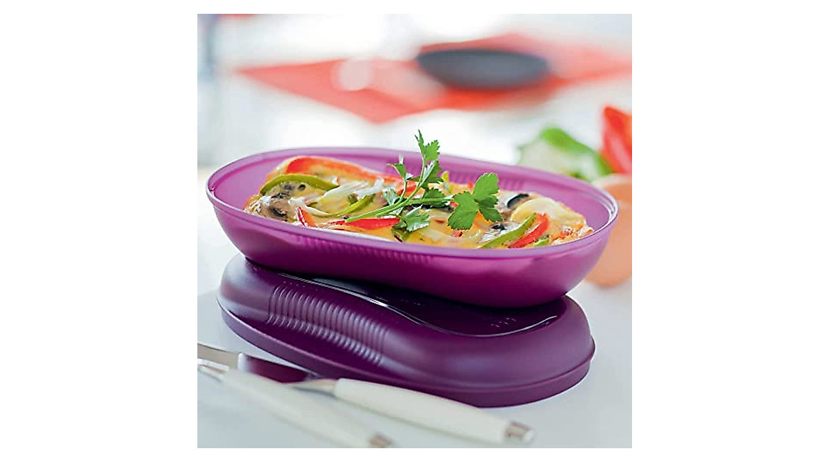 Tupperware Microwave Breakfast Maker Set in Rhubarb - Easy & Healthy ...