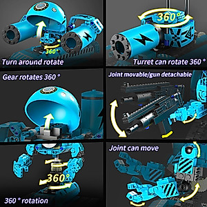 HOGOKIDS 5 in 1 RC Robot Building Set - APP & Remote Control Rechargeable Building Toys | Educational STEM Project for Kids Kit Gift for Boys Girls Age 6-12+ Year Old (444 PCs)