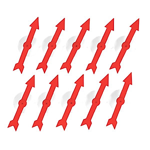 edxeducation Suction Spinners - Set of 10 - Arrow Spinner for Games - Versatile Tool for Home and Classroom Probability Activities