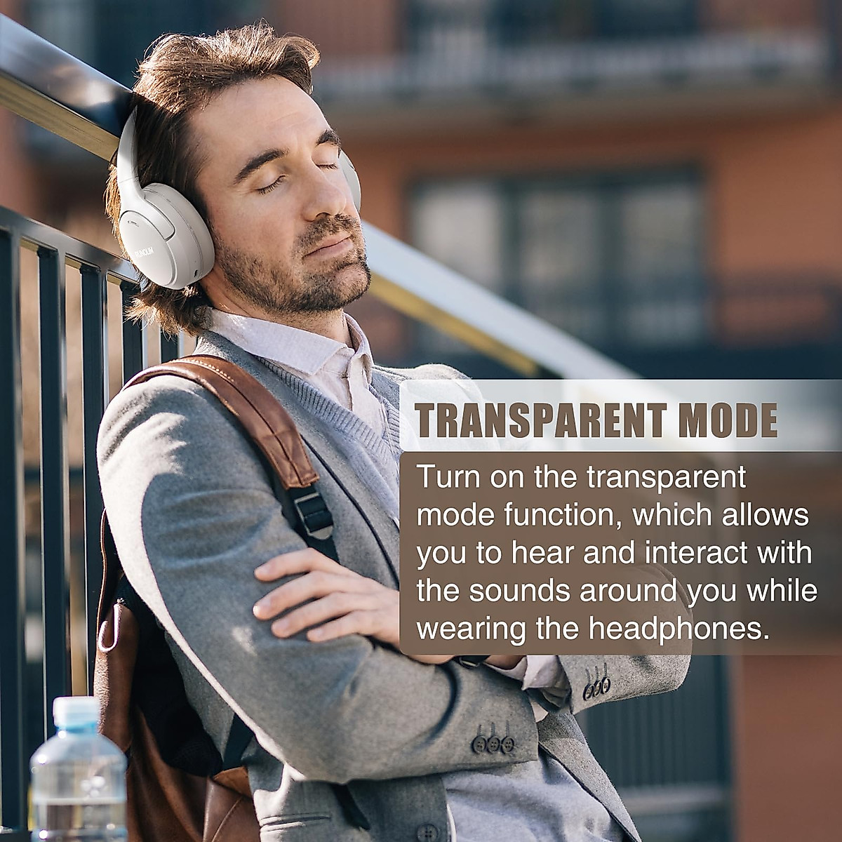 RUNOLIM Hybrid Active Noise Cancelling Headphones, 70H Playtime, Built-in Microphone, Bluetooth Wireless Over Ear Foldable Headphones with HiFi Audio, Home Travel Office