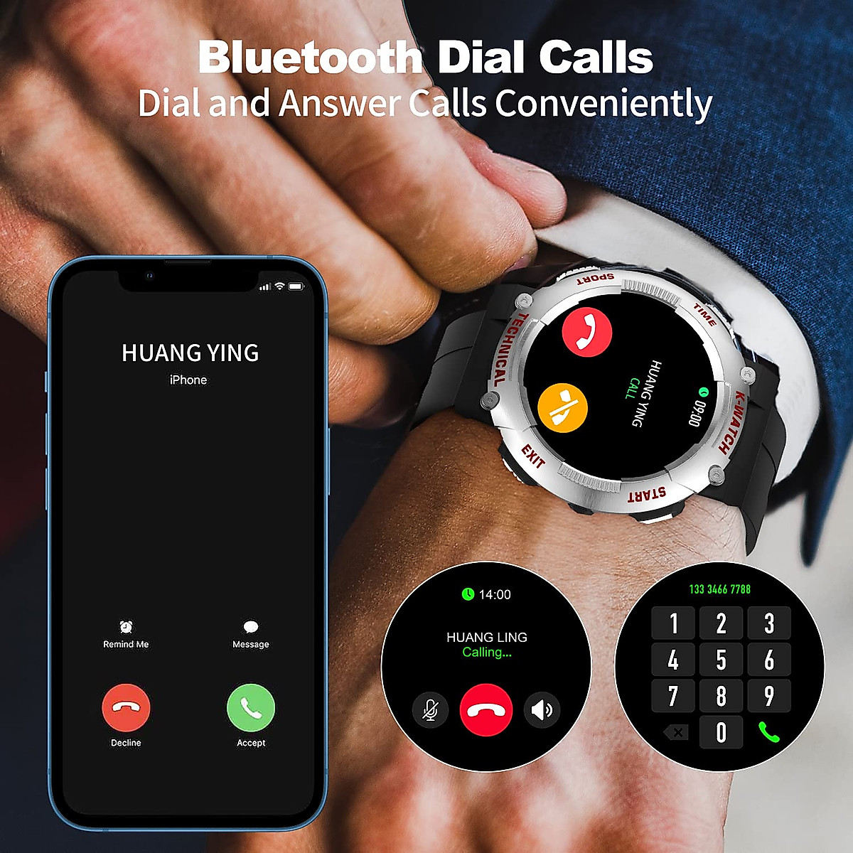 KINGSTAR Smart Watch, Waterproof watches for women Android Digital smart watches fitness Tracker with Touch Screen Heart Rate Monitor Pedometer Sleep Monitor for iPhone