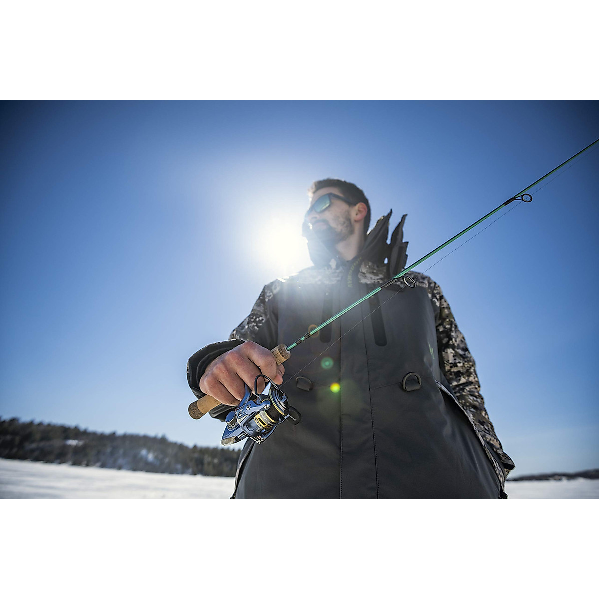 Fenwick Elite Tech Ice Fishing Casting Rod, Blue, Cork, 30" - Medium - 1pc