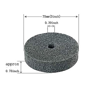 𝐋𝐮𝐨 𝐤𝐞 5 Pcs 3'' Quick Changed Fiber Buffing Wheel 3/8'' Arbor Hole Replacement Fiber Polishing Wheel for Bench Buffer/Bench Grinder
