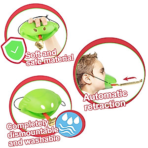 LOMIMOS 2PCS Catch Bugs Game,Chameleon Tongue Family Board Tabletop Memory Interaction Educational Game for Kid Ages 4-10 Halloween Christmas Birthday Party Gift